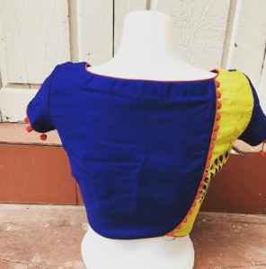 10 Simple and pretty thread work blouse designs