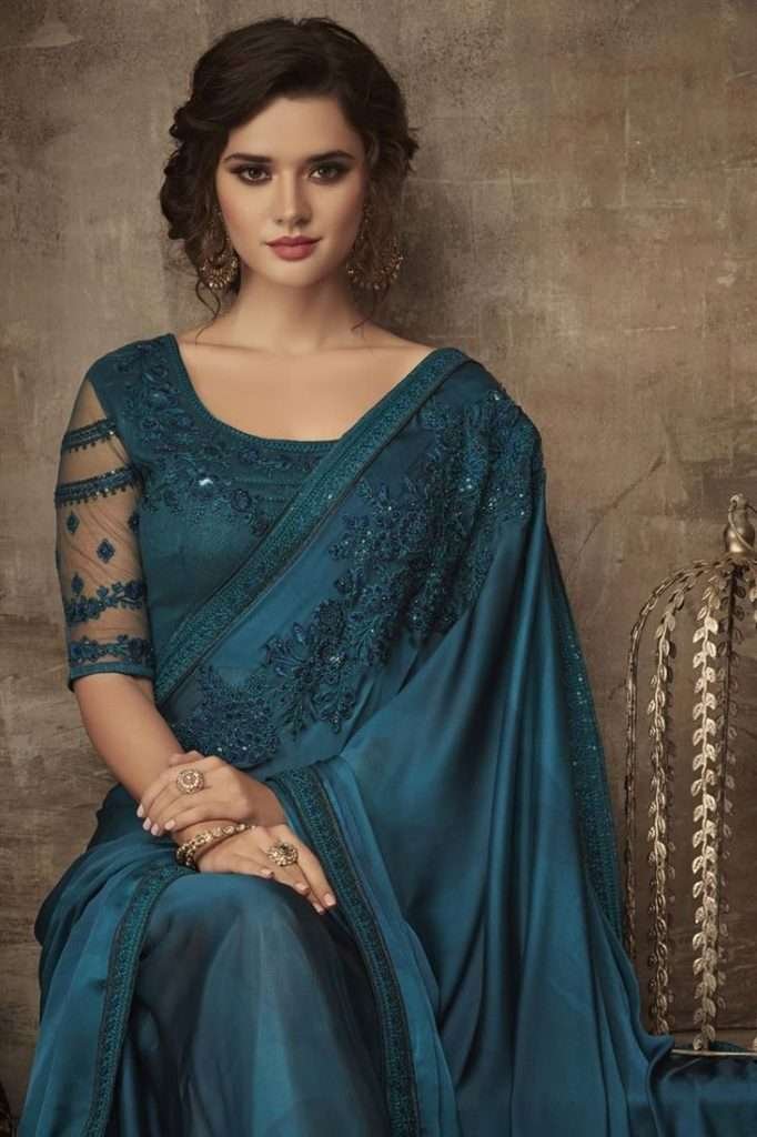 Bridal net blouse designs