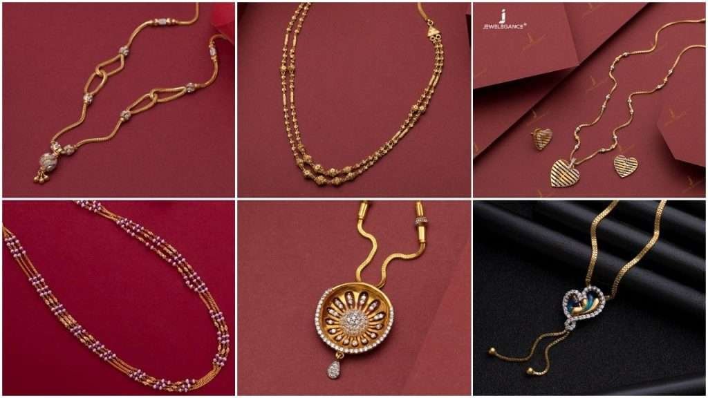 Simple and light weight gold chain designs