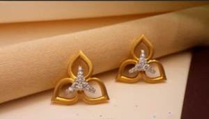 Latest gold ear stud design