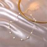 Simple pearl necklace design