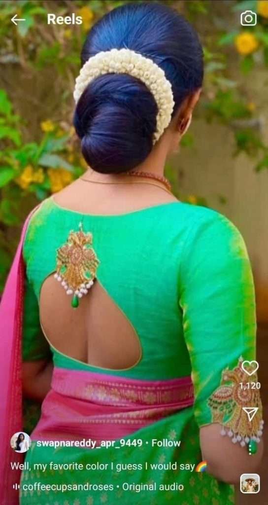 Latest blouse front and back side neck designs - Simple Craft Idea