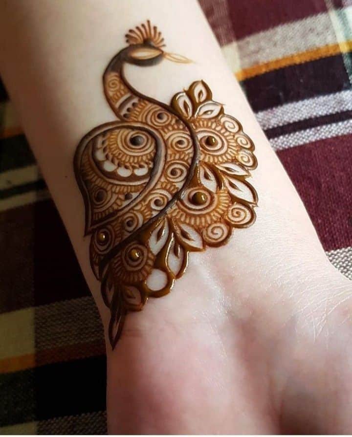 Traditional peacock mehndi designs – Simple Craft Idea