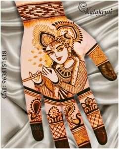 15 Krishna Mehandi Designs: Embrace Intricate Artistry - Simple Craft Idea
