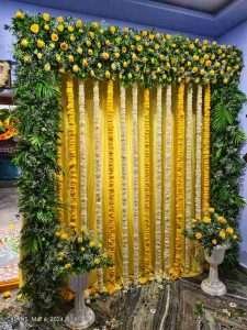 15 Background Haldi Decoration: Vibrant & Traditional Setups